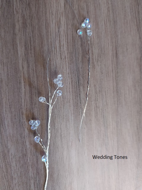 DIY: Handmade Bridal Hairpiece With Wire and Clear Crystals – Wedding Tones