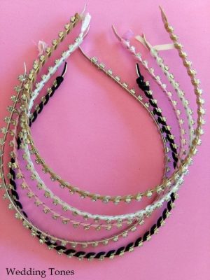 DIY: Handmade Metal Headbands With Ribbons And Rhinestones – Wedding Tones
